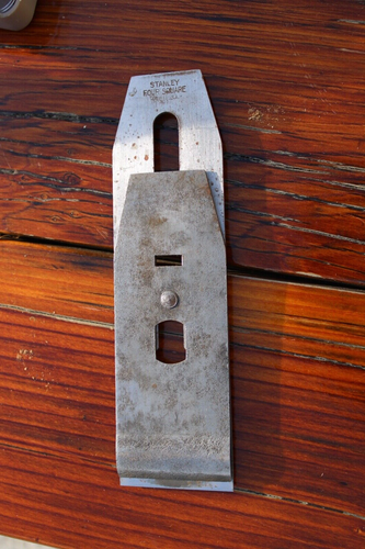 Vintage Stanley four square plane iron 2" wide with chip breaker | eBay