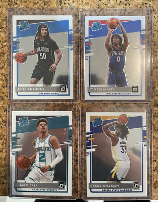 2021 Optic Base 4 x Lot - Lamelo Ball, Tyrese Maxey, Cole Anthony ...
