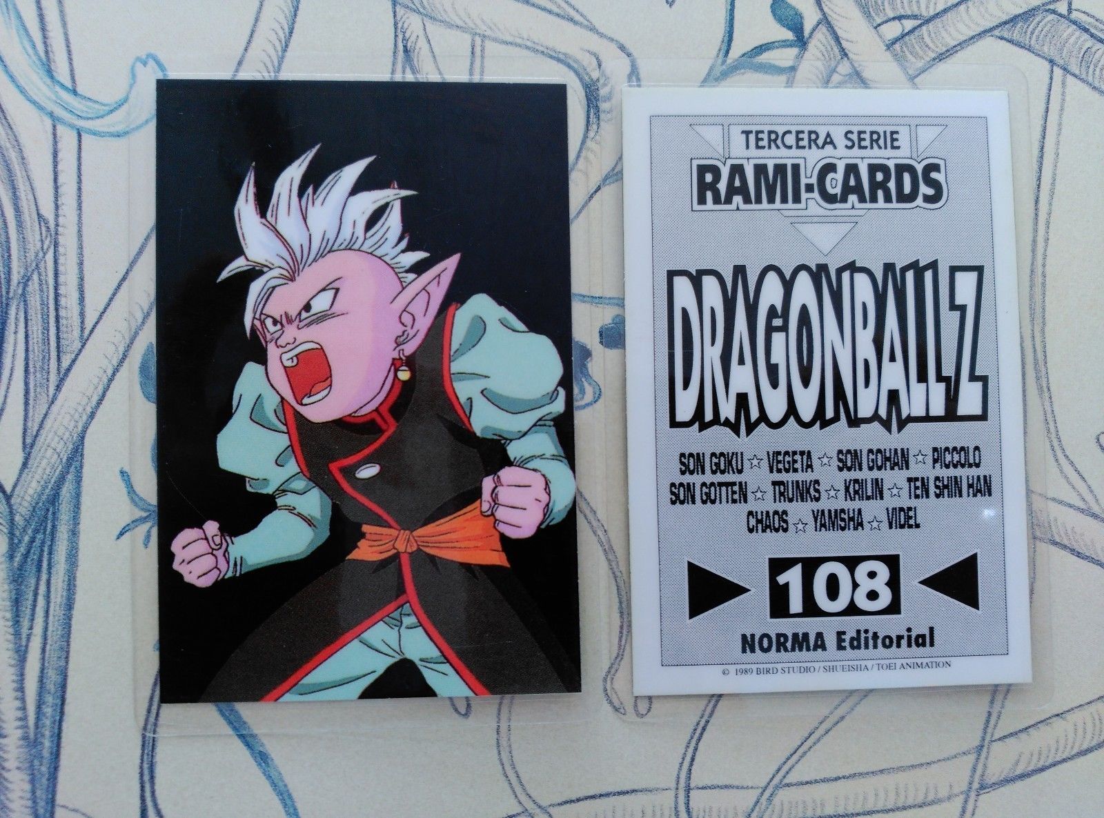 DRAGON BALL RAMI CARDS THIRD SERIES 3 EDITORIAL STANDARD N 108 MADE IN ...