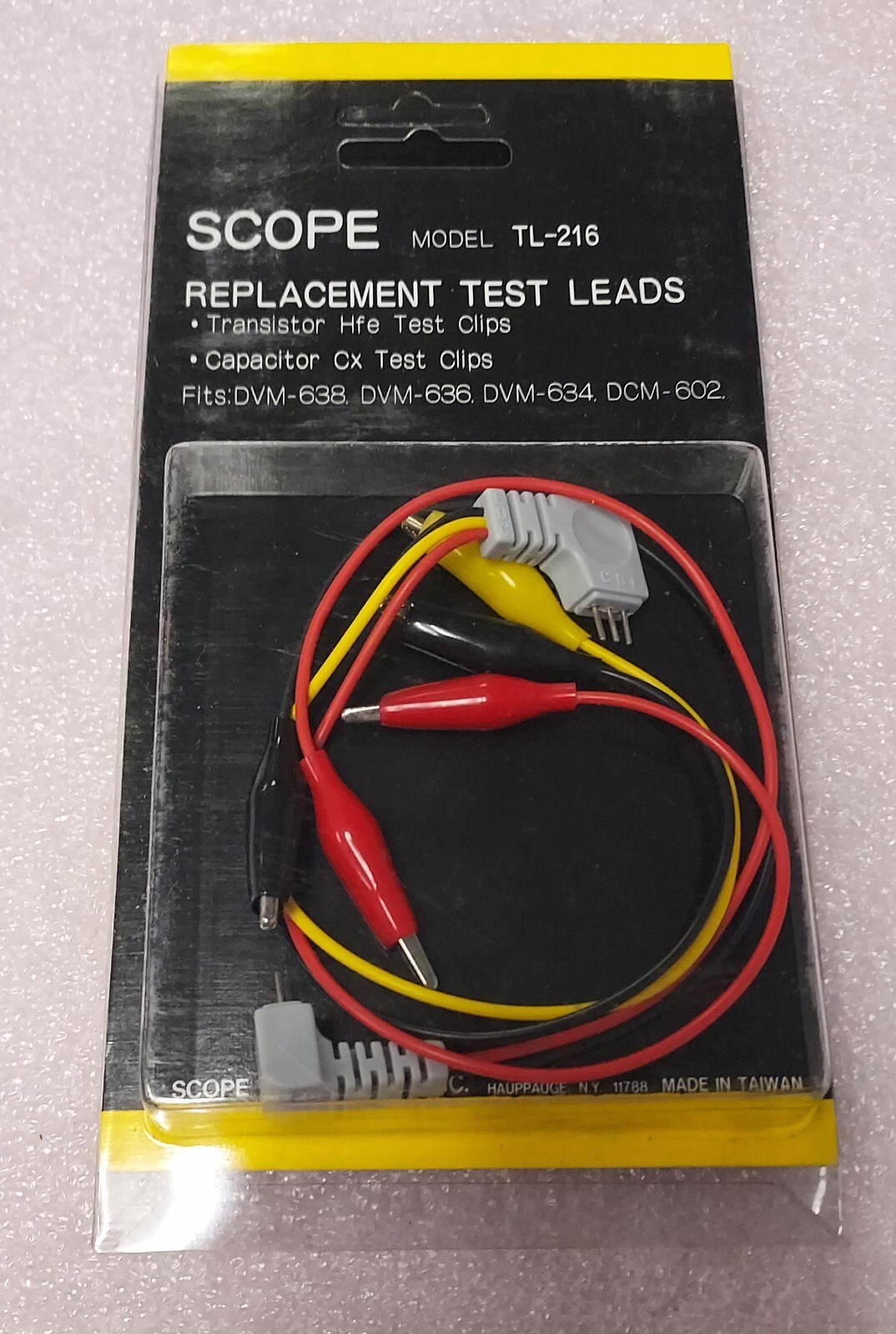 '1 PIECE' PN# TL-216 - SCOPE REPLACEMENT TEST LEADS FITS DVM-638, DVM ...