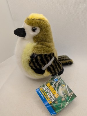 ⭐ WORKING Rare RSPB Wild Republic K&M Int Goldcrest Bird Soft Plush ...