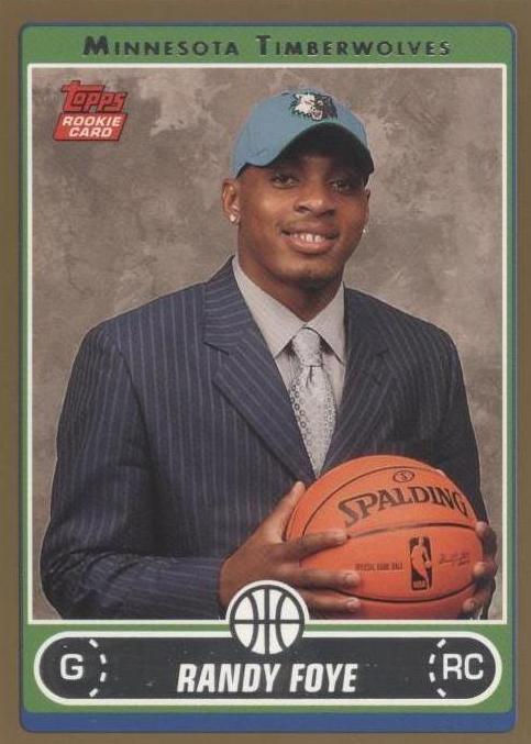 2006-07 Topps - Randy Foye #250 Gold Draft Night /500 (RC) for sale ...