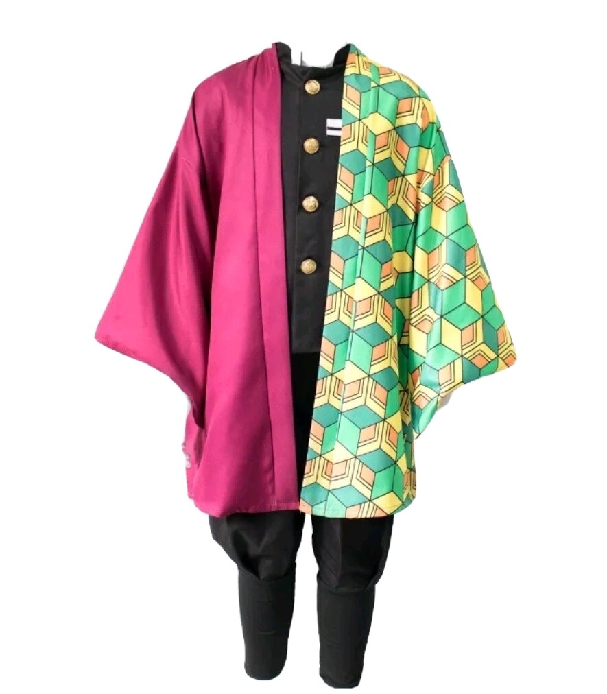 Demon Slayer Gyuu TomioKa Anime Hallowee Kimono Kids … - Gem