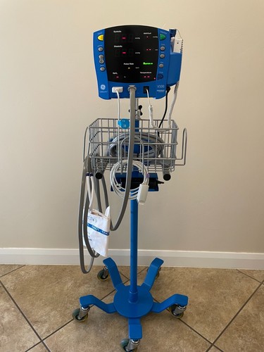 GE Dinamap Carescape V100 With Roll Stand, Accessories Patient Ready | eBay