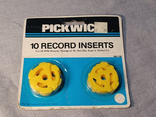 10 VTG Pickwick 45 RPM Vinyl Record Spacer Adapters Inserts NOS | eBay