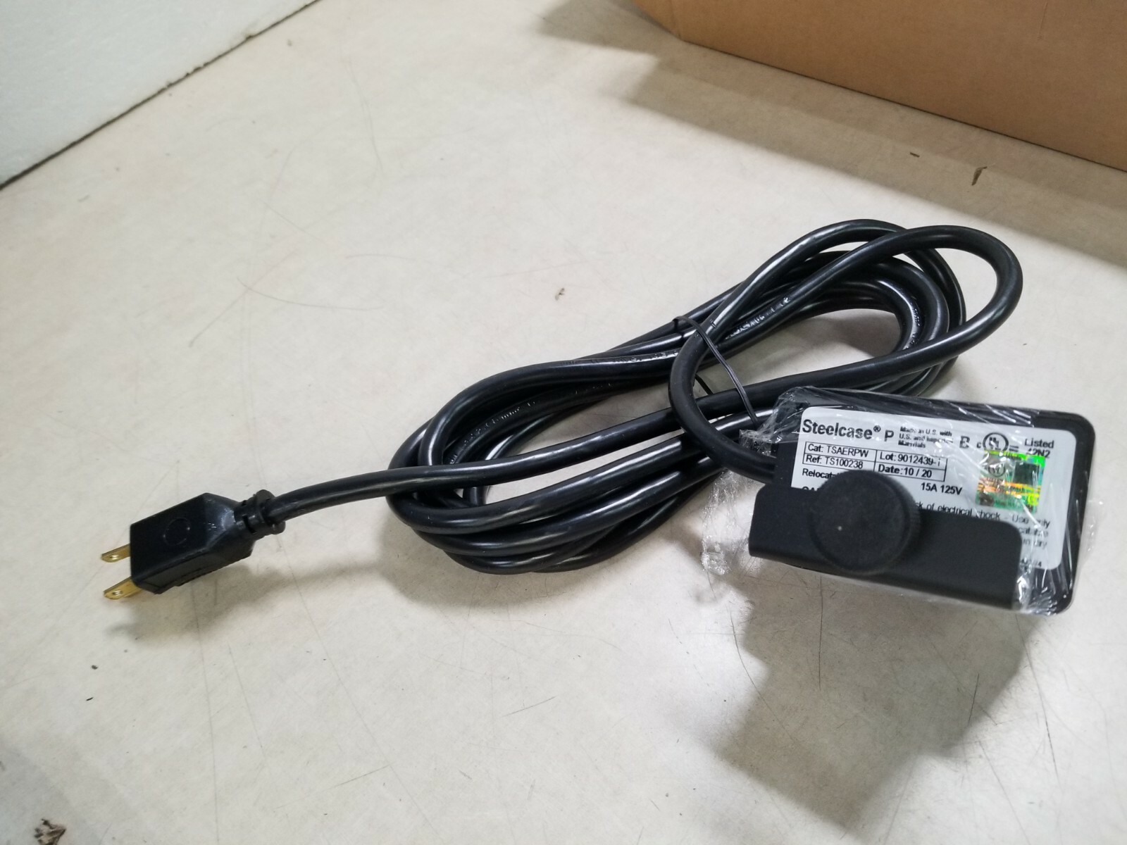 Steelcase Desk Relocatable Power Tap Extension Cord (TSAERPW) | eBay