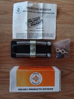 KELSEY ELECTRIC TRAILER BRAKE SELECTIVE RESISTOR 106700 | eBay