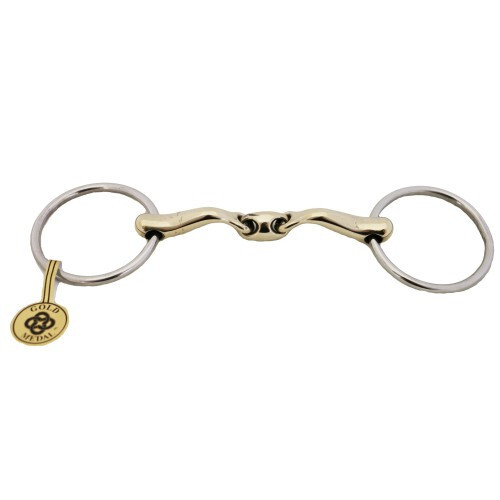 Angled Lozenge Loose Ring Training Snaffle Bit | eBay Australia
