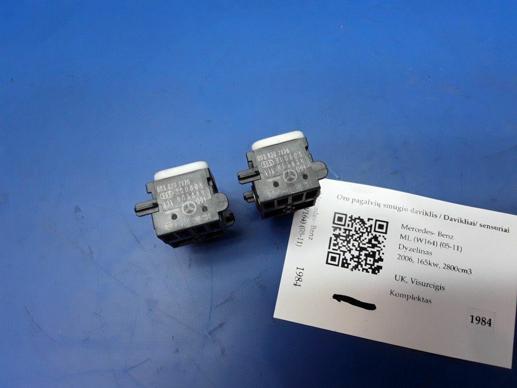 Mercedes-Benz ML W164 2006 Set Déploiement Choc Impact Sensor ...