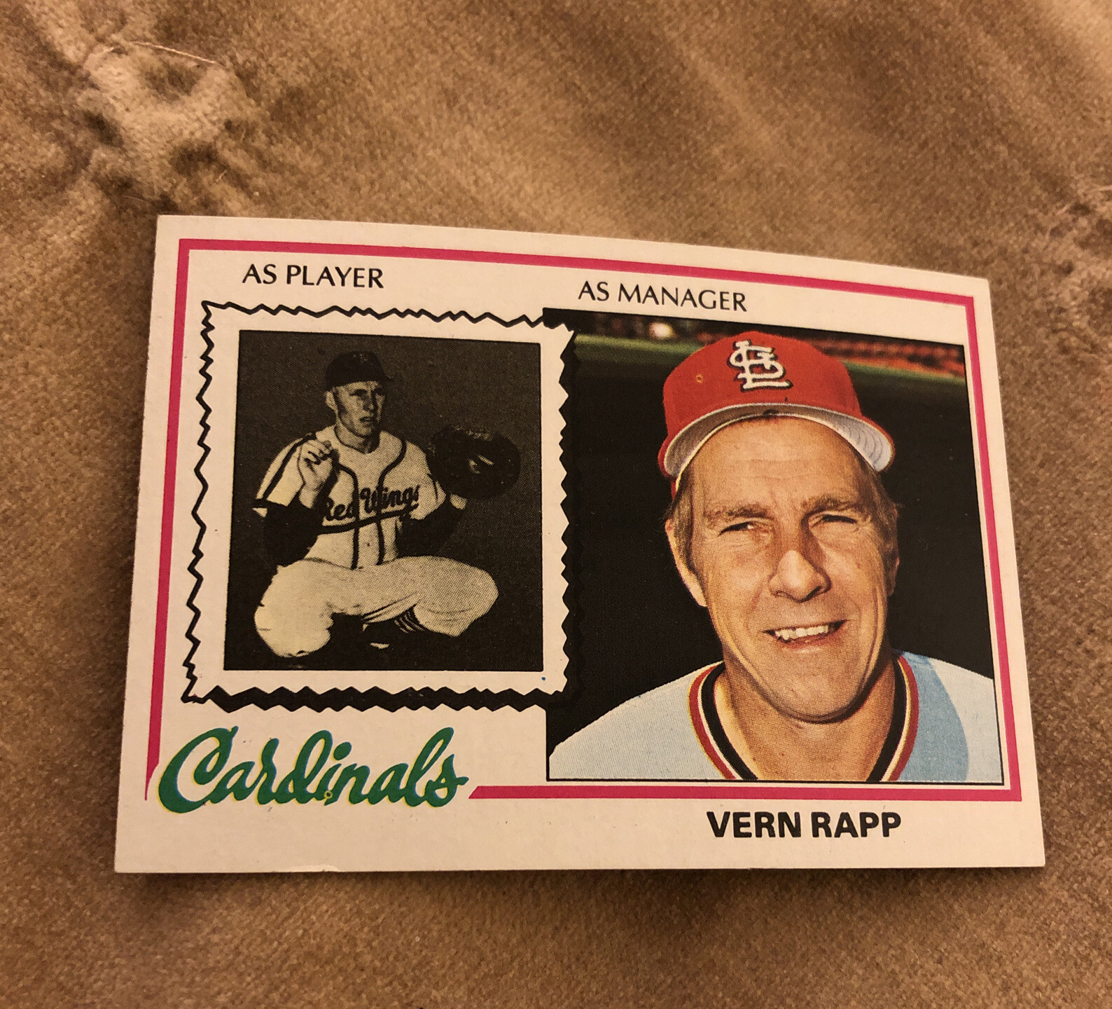 1978 Topps #324 Vern Rapp MG RC Rookie St. Louis Cardinals | eBay