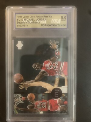 1994 UD Jordan Rare Air Michael Jordan USA 9 Card #J10 Decade of ...