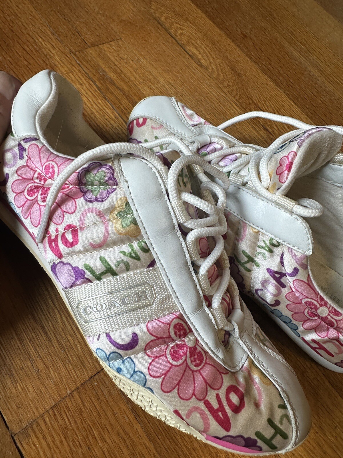 Coach Kirby Floral Tennis Shoes Sneakers Women Size 6… - Gem