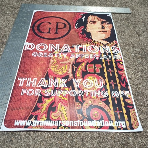 Gram Parsons Foundation Austin Texas Authentic Event Poster | eBay