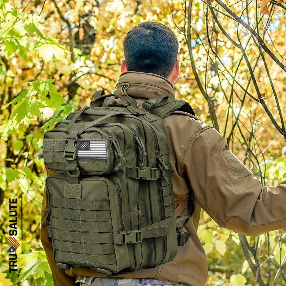 45L Military Tactical Backpack Large Army Men 3 Day Assault Pack Molle ...