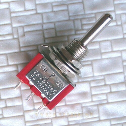 Pack of 5 x Toggle switches spring 0n/off/spring on (ideal point motor ...