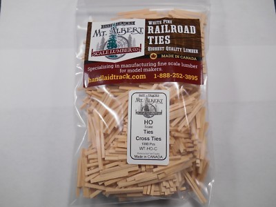 HO Detailed Parts 1000 Wood Cross Ties 7"x9"x8' 6" also Platform ...