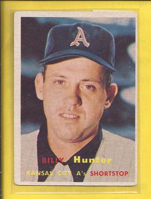 1957 Topps Baseball Gordon W. Hunter Kansas #207 | eBay