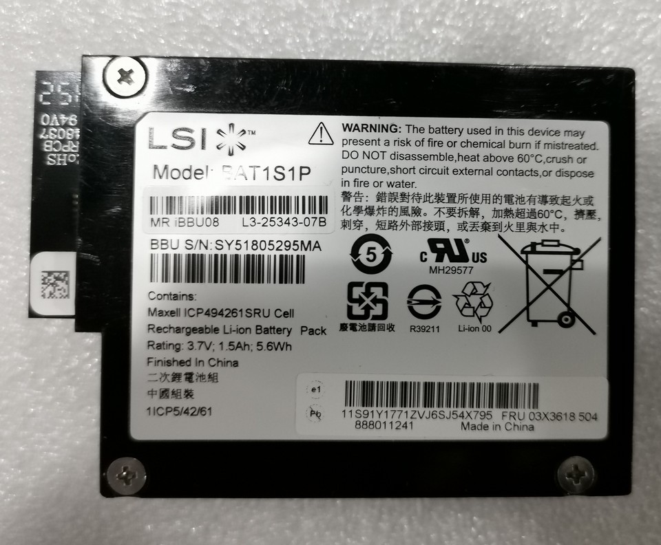 For LSI 9260 9261 9280- LSI MegaRAID LSI bbu08 bbu08 BBU | eBay