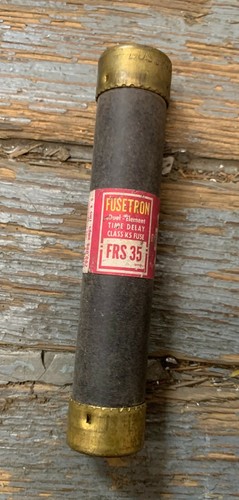 COOPER BUSSMANN FUSETRON FRS-35 DUAL ELEMENT TIME DELAY FUSE 35A TESTED ...
