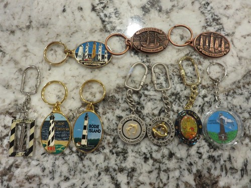 10 VTG 1990's North Carolina Outer Banks Keychains Pendants Lighthouses ...