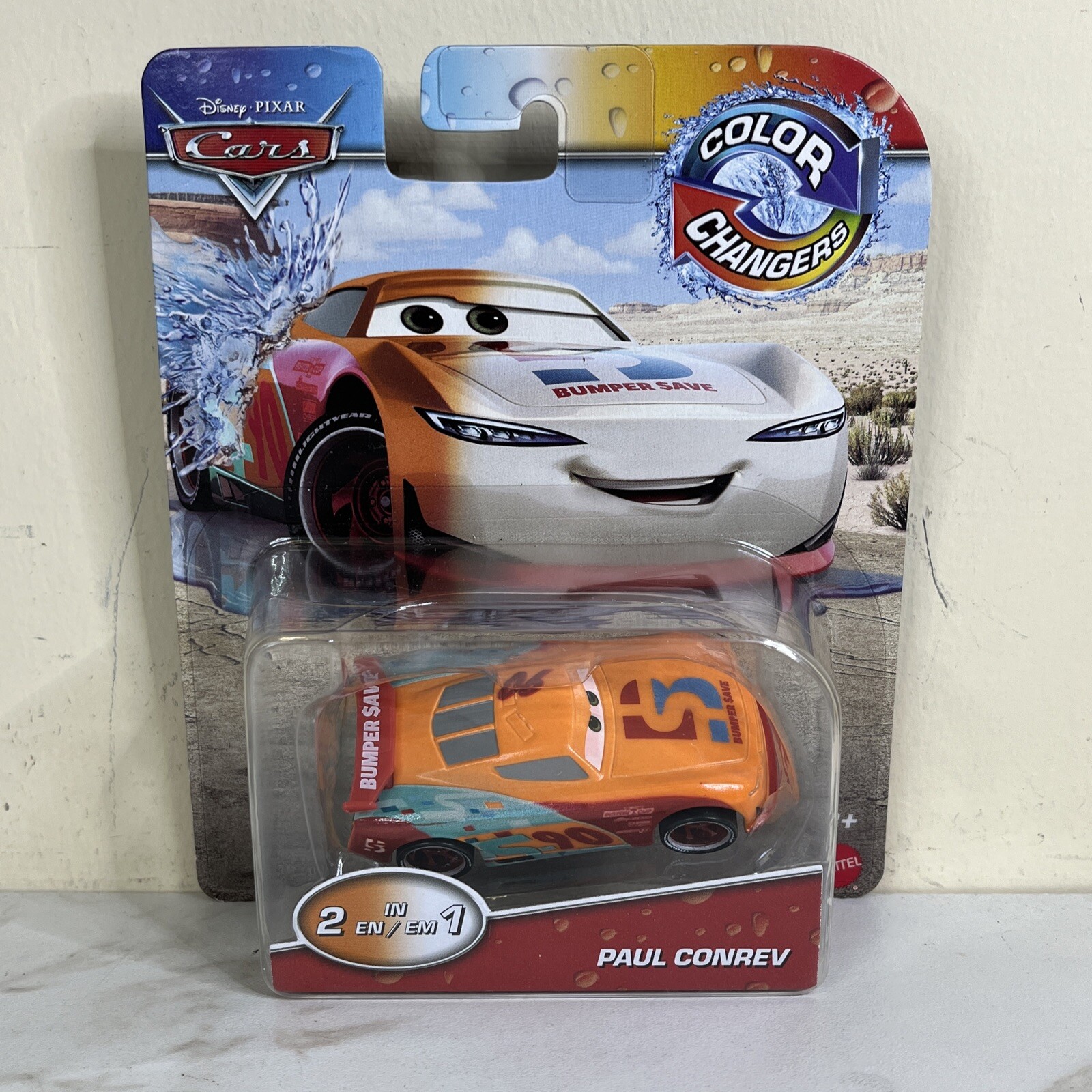 Paul Conrev #90 Bumper Save - Disney Pixar Cars 3 Mattel 1:55 scale NASCAR
