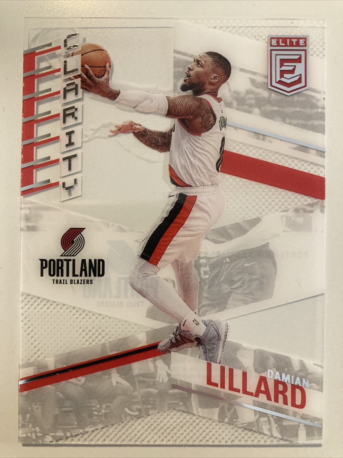 2021-22 Panini Donruss Elite Clarity Damian Lillard Acetate Insert ...