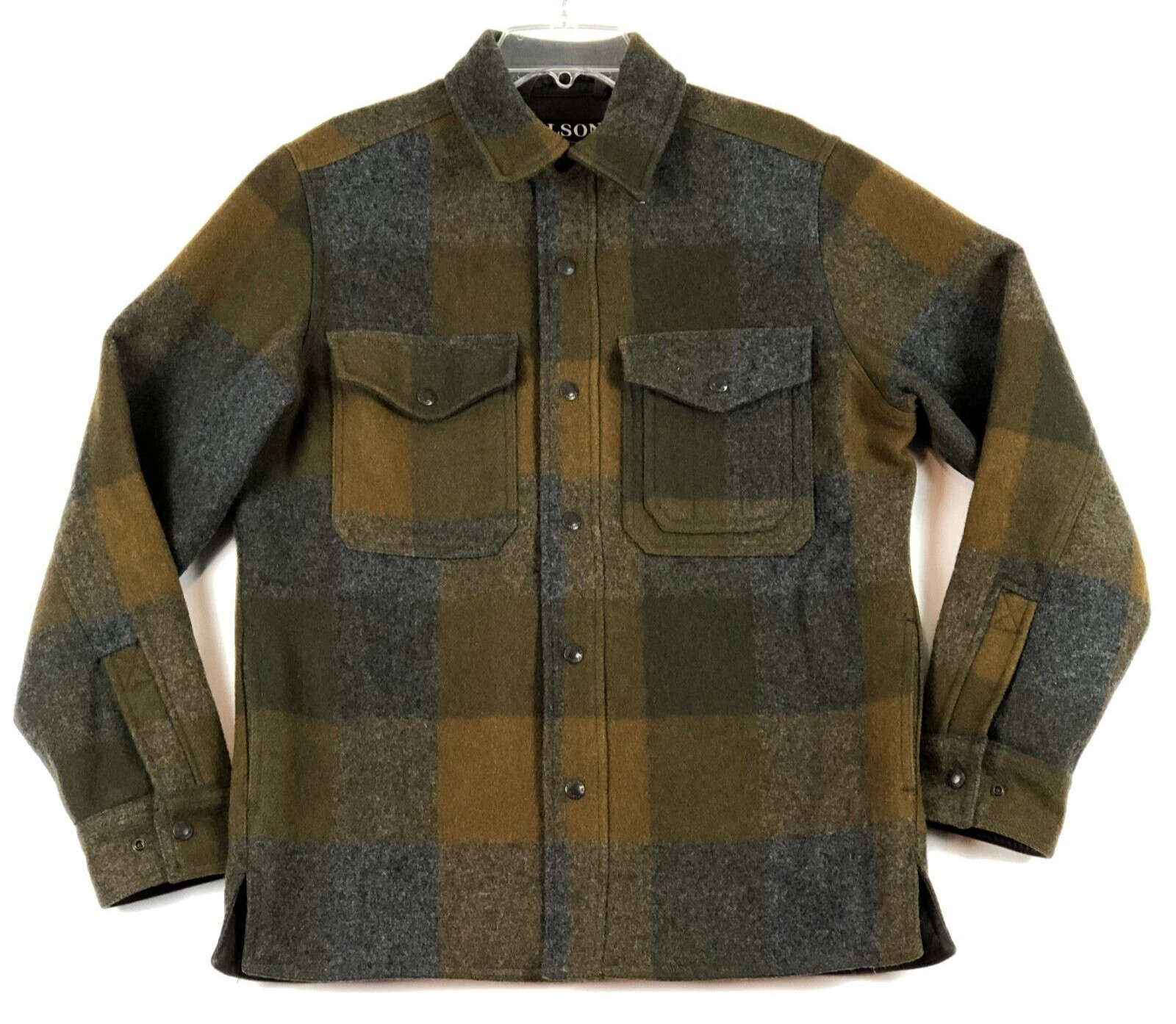 Filson Lined Mackinaw Wool Jac Shirt Dark Military Pl… - Gem