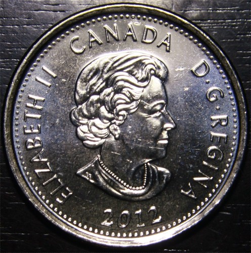 2012 Canada Quarter War 1812 Tecumseh COLOR 25c Nickel Plated Steel ...