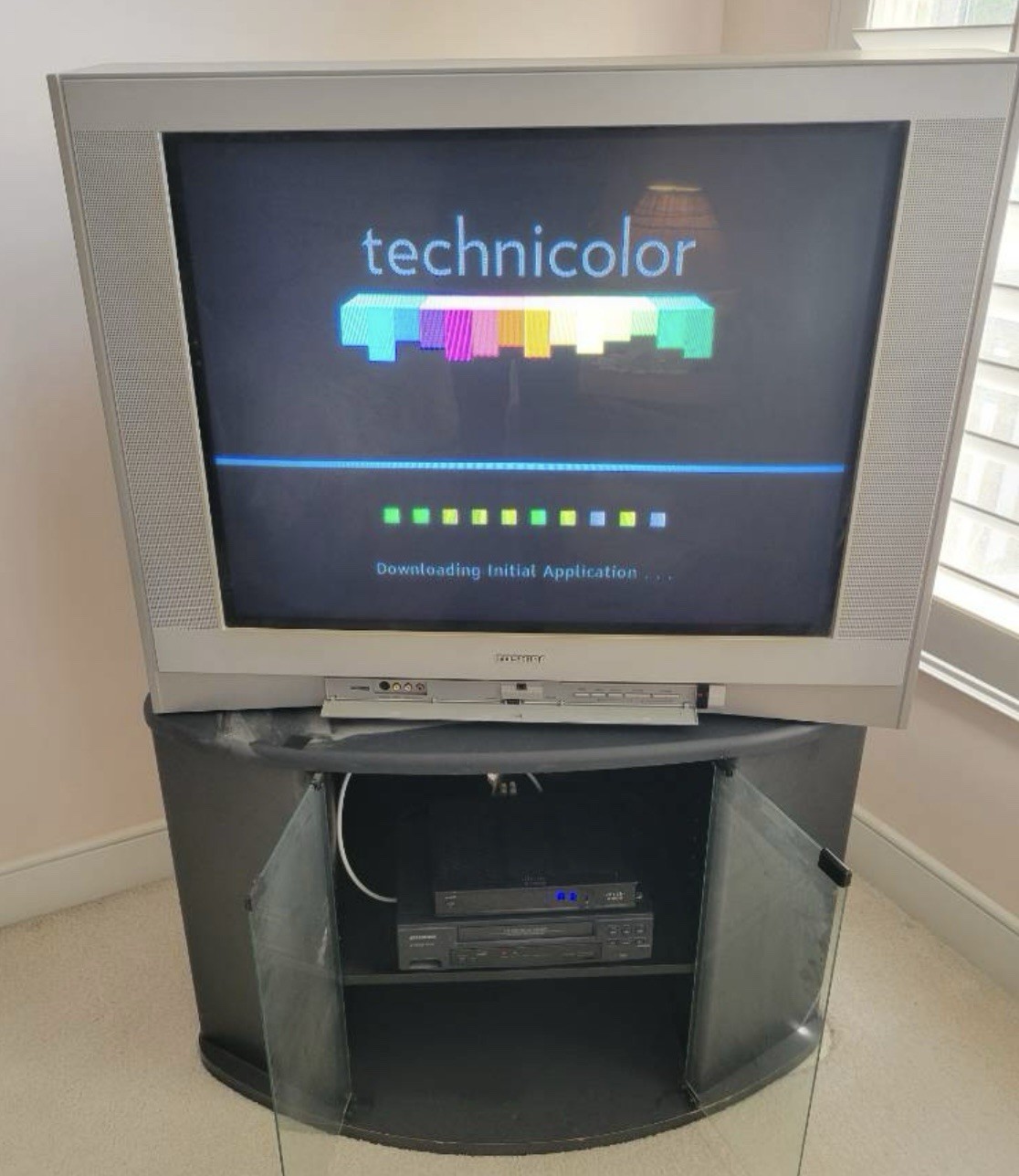 Toshiba 36" CRT TV 36HFX73 Stand retro gaming HD 480p 720p 1080i Flat ...