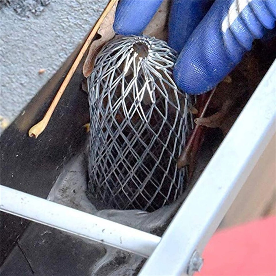 4x downpipe protection set rain gutter screen gutter protection leaf ...