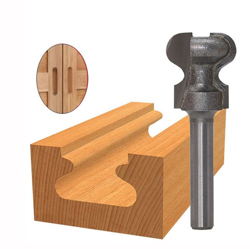 1Pcs Wood Cutting Tool 1/4" Shank Industrial Grade Double Finger Router ...