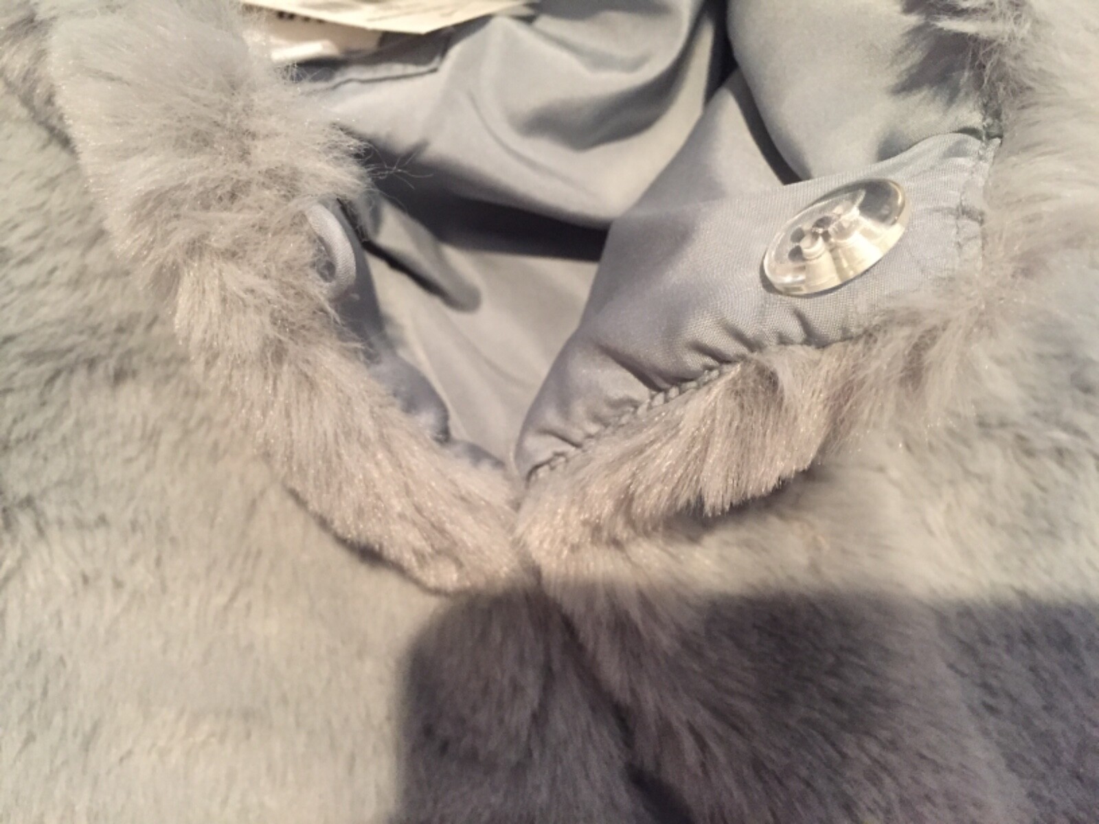 18 24 2 3 4 T BABY GAP Gray Faux Fur Crop Jacket Coat Holiday Toddler ...