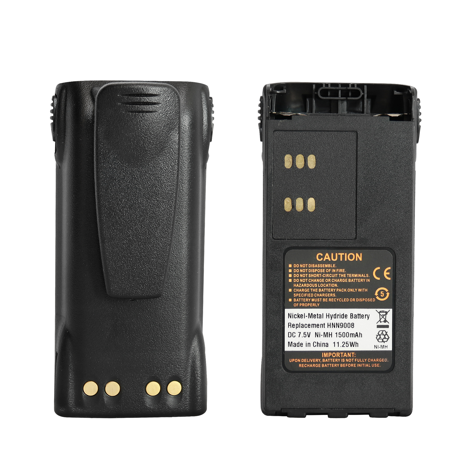 Replacement HNN9008 Battery for HT750 HT1250 GP338 MTX850, 1500mAh NiMh ...