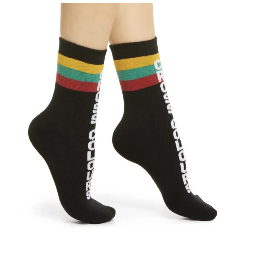 Red And Yellow Striped Socks