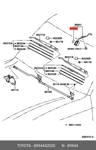 Genuine OE tape, rain sensor, 8994442020 for TOYOTA 89944-42020 | eBay