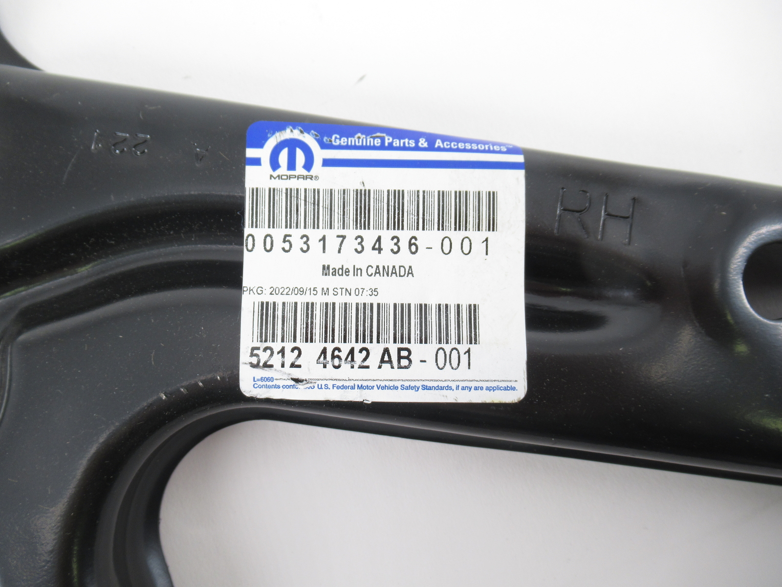 Suspension Crossmember Reinforcement Bracket Mopar 52124642AB for sale ...