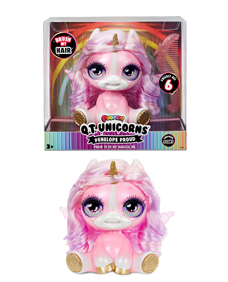 Poopsie QT Unicorn PENELOPE PROUD Surprise Scent NIB Brush My Hair Pink ...