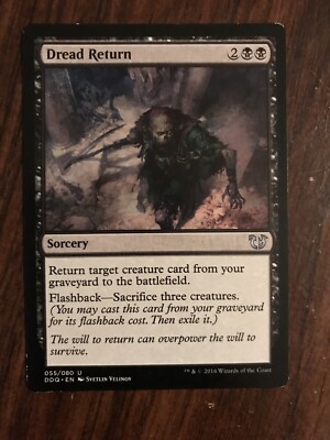 Dread Return X1 Mystery Booster Moderate Play MTG | eBay
