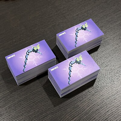 Fortnite Merry Mint/Minty Pickaxe Collectible Card ( 1 USED CODE CARD ...