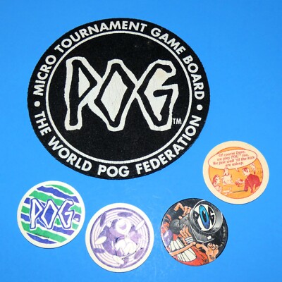 Official POG Tournament Game Board Lot Collection Milk Caps 1990s 90s ...