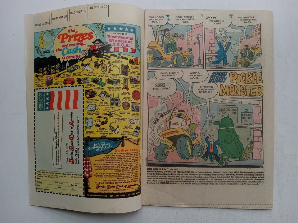 Charlton Hanna Barbera's All New Speed Buggy #7 Bronze Age 1976 Comic ...