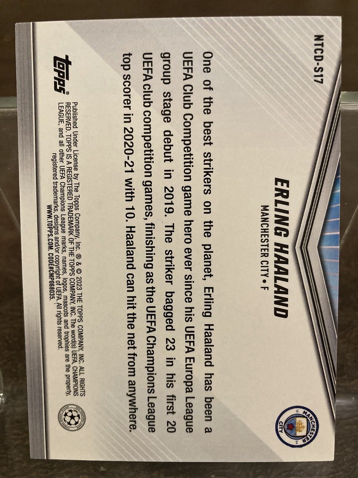 2023 Topps International Trading Card Day Soccer Erling Haaland #NTCD ...