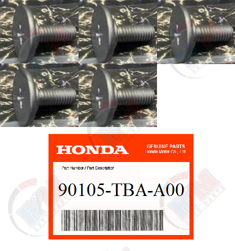 Genuine Lower Cover BOLT 90105-TBA-A00 PACK OF 5 for HONDA Civic / Type ...