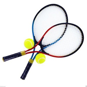Pro Baseline 2 Player Tennis Set 2 pluminium Rackets And 1 Tennis Balls ...
