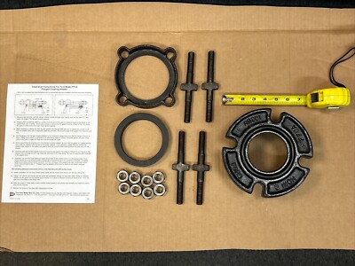 FORD METER BOX FFCA-406 3” Iron Flanged Coupling Adapter, OD Range 3.91 ...