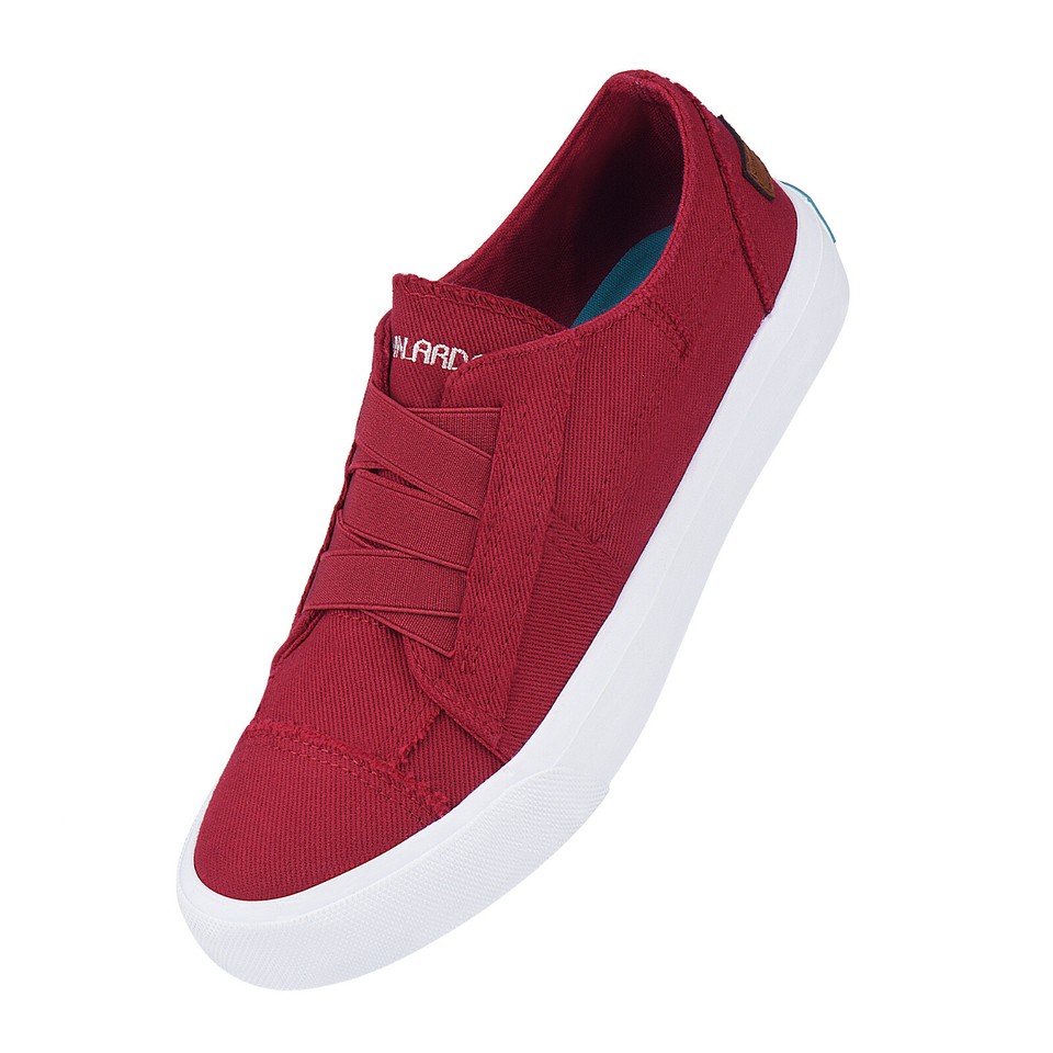 JENN ARDOR Women Canvas Slip On Sneakers Low Top Casual Walking Shoes ...