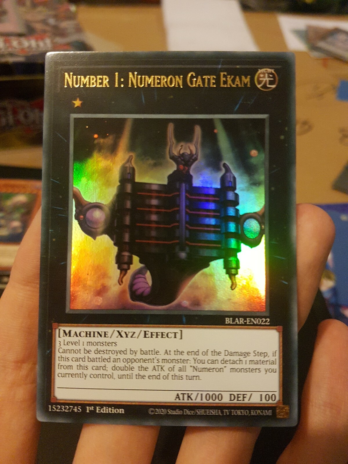 Number 1: Numeron Gate Ekam - BLAR-EN022 - Ultra Rare 1st Edition Near ...