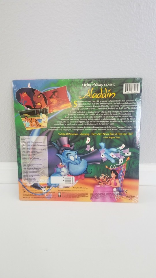 Brand New Sealed - Walt Disney Classic ALADDIN Laserdisc Movie | eBay