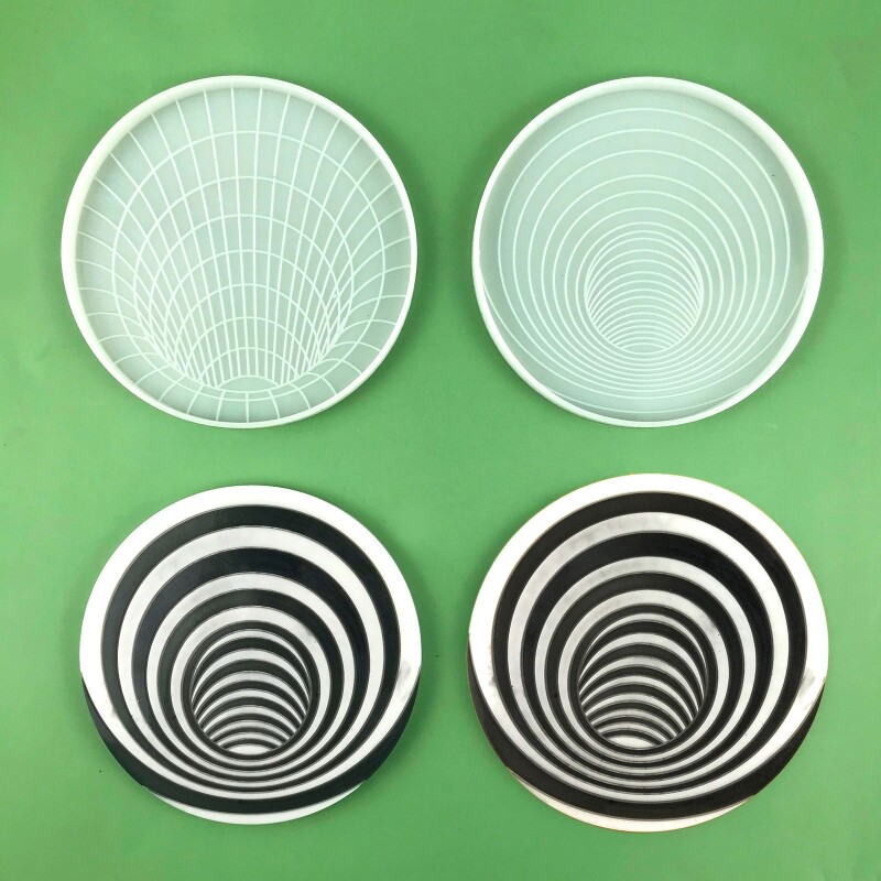 Fruit Plate Mat Mold Silicone Tea Table Mold Epoxy Resin Casting Molds ...