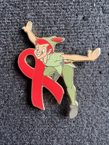 Peter Pan Fantasy Pin Red Ribbon LE 150 Cancer Awareness Ribbon | eBay